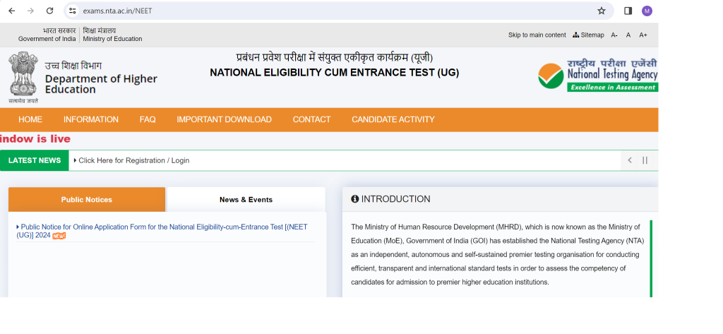 NEET Application Form Registration 2024 – Fees & How to Apply – Top ...